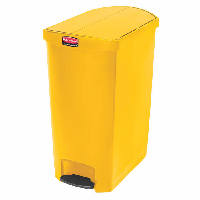 POUB RESINE ETROITE 90L JAUNE - Boutique Adelya Terre d Hygiène