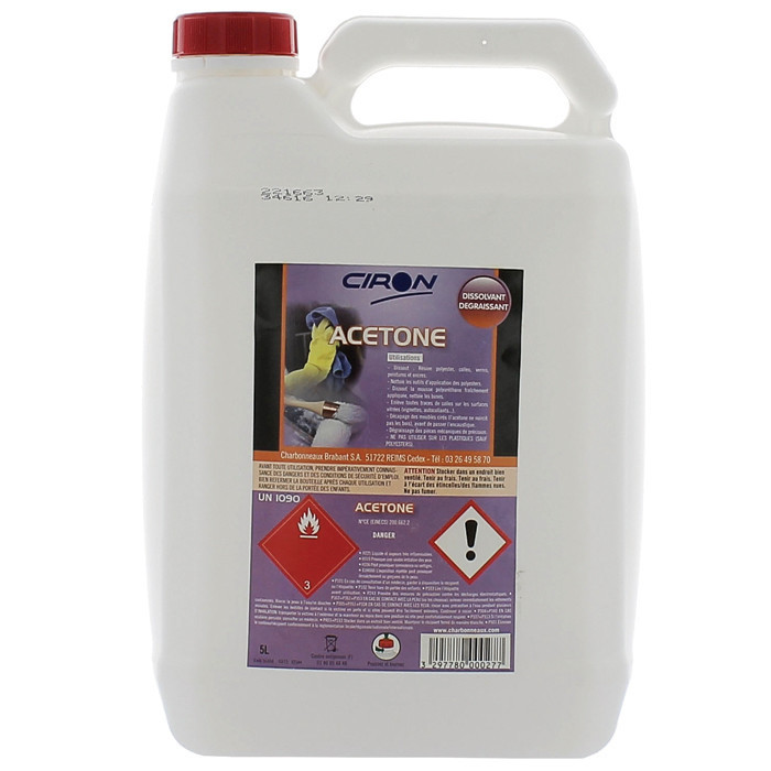 ACETONE 5L - Boutique Adelya Terre d Hygiène